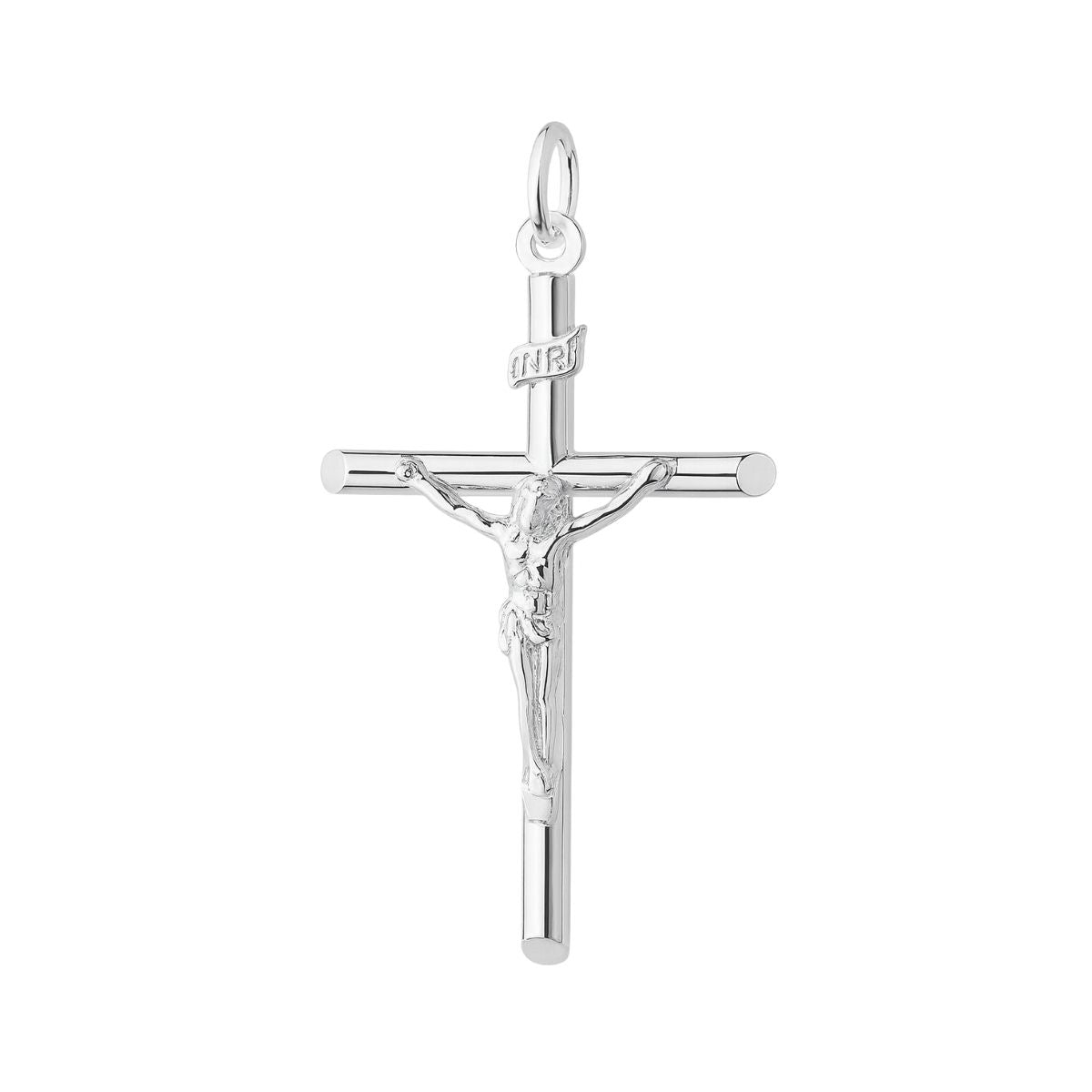 Silverkors rör med Jesus - Guldklippet.se
