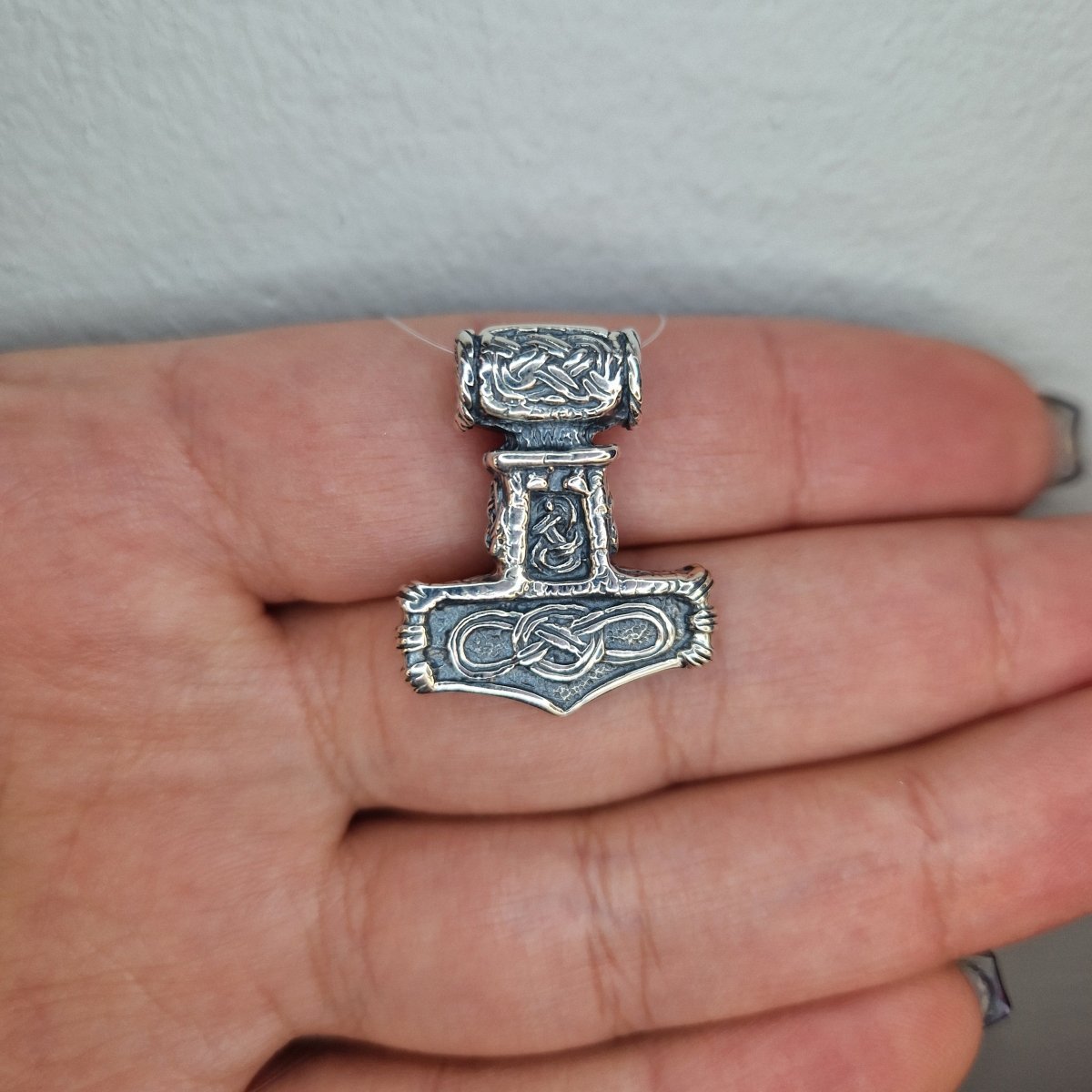 Torshammare massiv silver - Guldklippet.se